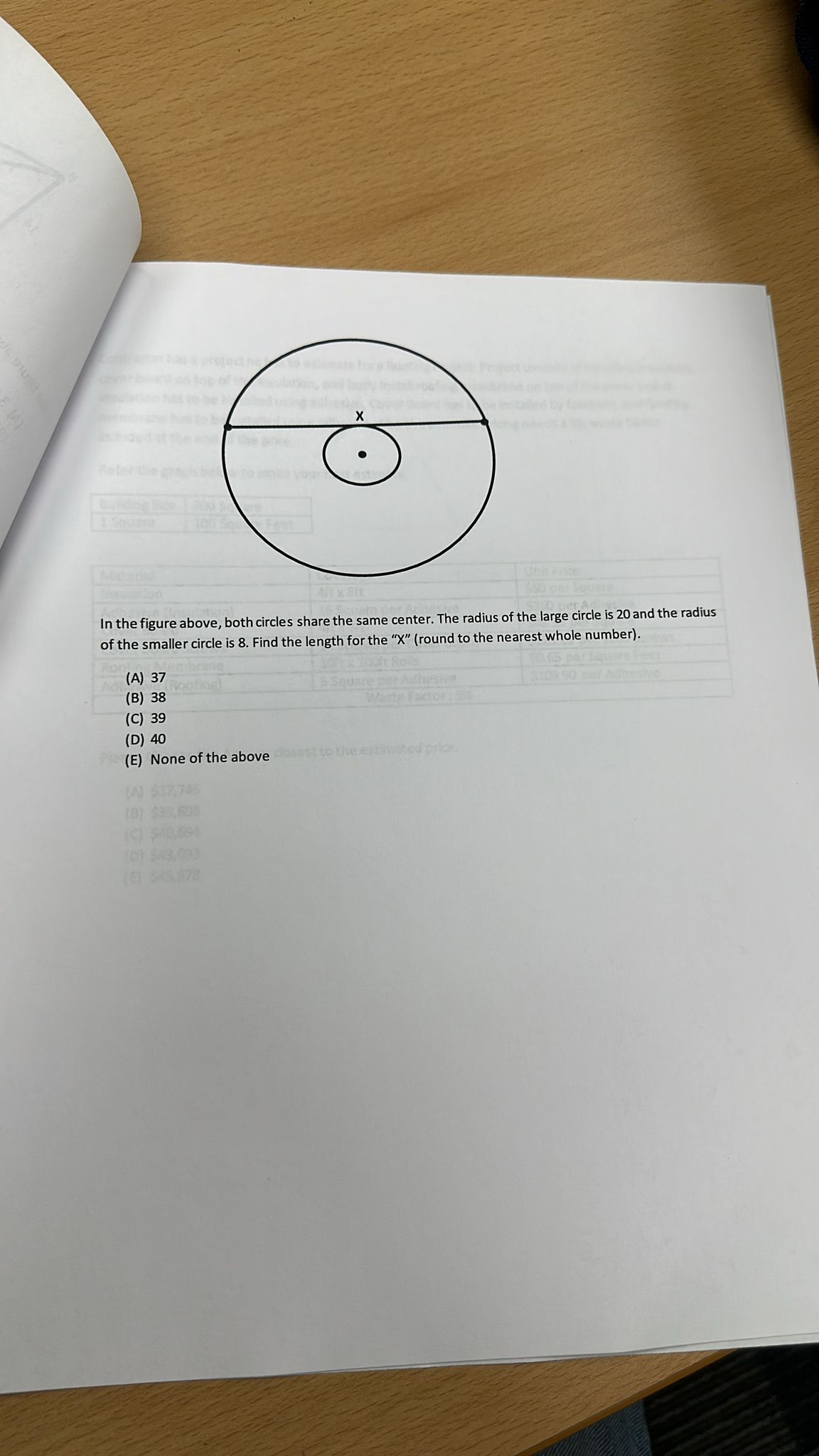 Solved In the figure above, both circles share the same | Chegg.com