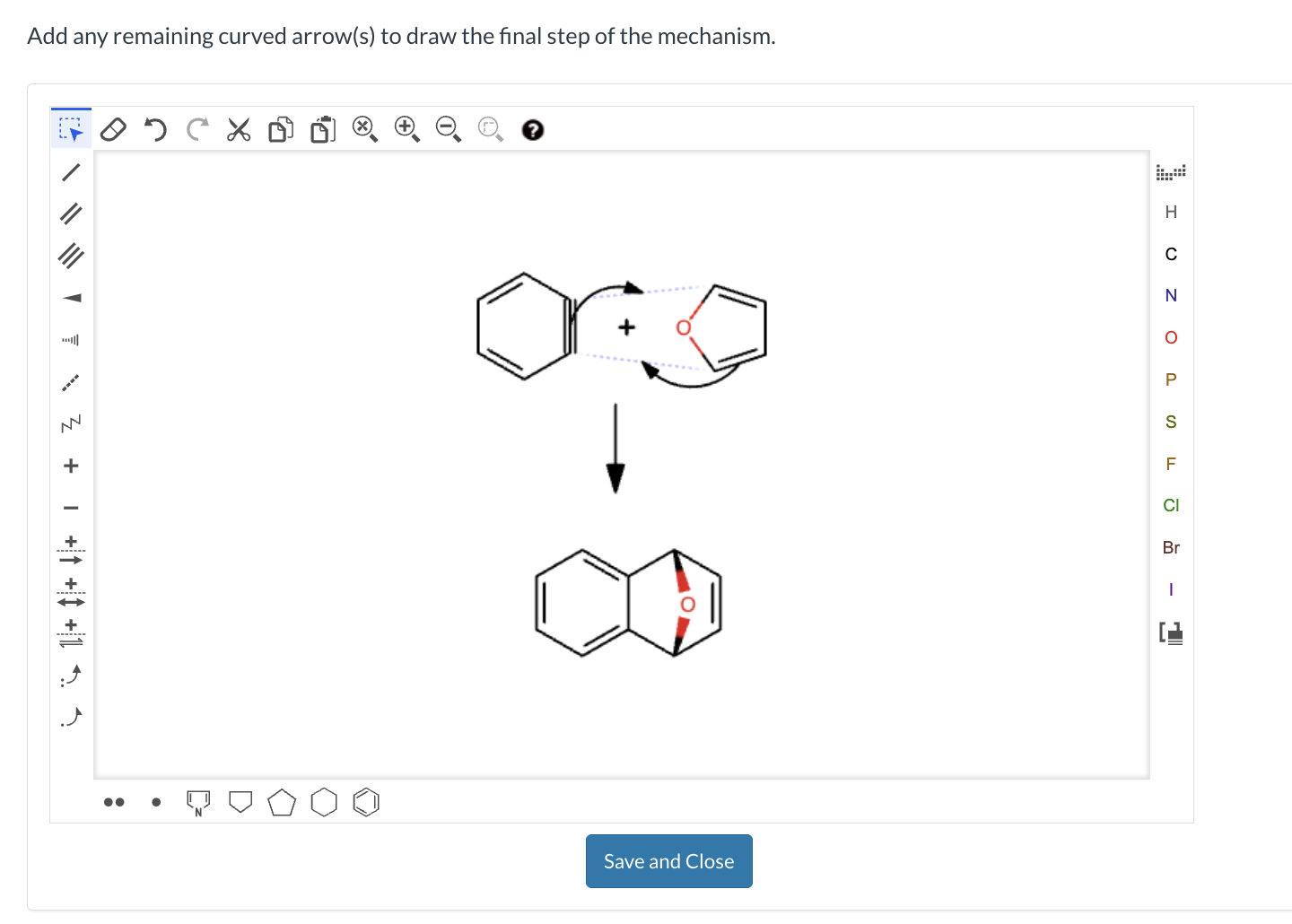 Solved Add any remaining curved arrow(s) ﻿to draw the final | Chegg.com