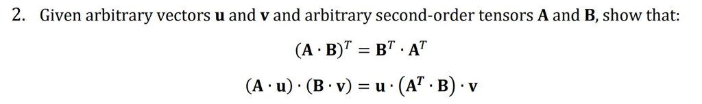 Solved 2. Given arbitrary vectors u and v and arbitrary | Chegg.com