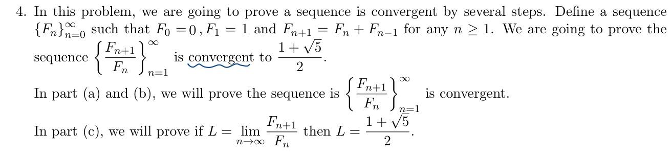 Solved 4. In this problem, we are going to prove a sequence | Chegg.com