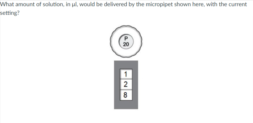 Solved What amount of solution, in μ l, would be delivered | Chegg.com
