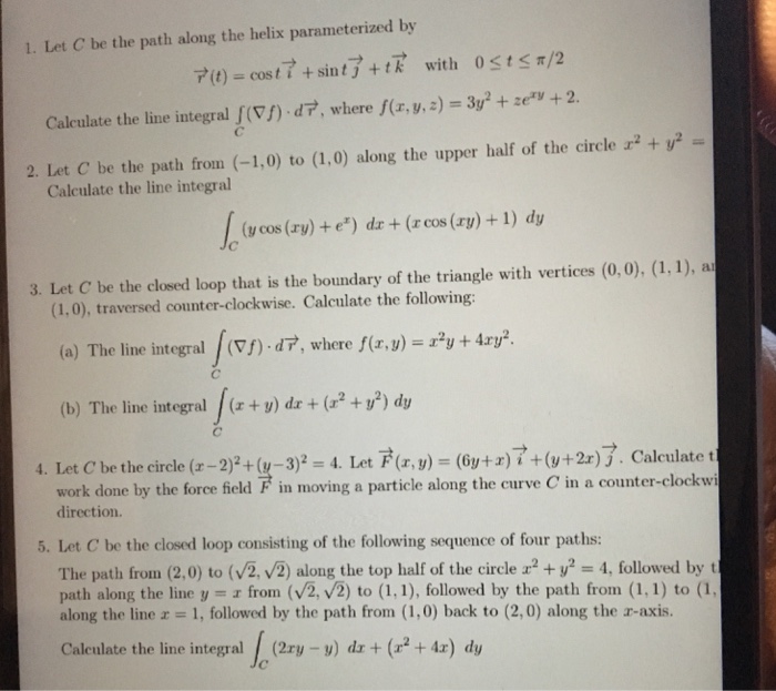 Solved Let C be the path along the helix parameterized by r | Chegg.com