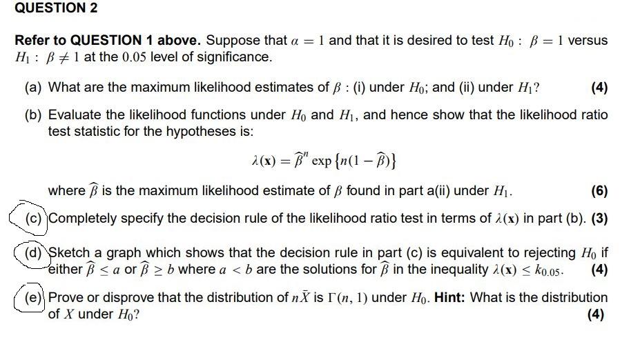 INFERENCE STATISTICS I ESPECIALLY NEED ASSISTANCE | Chegg.com
