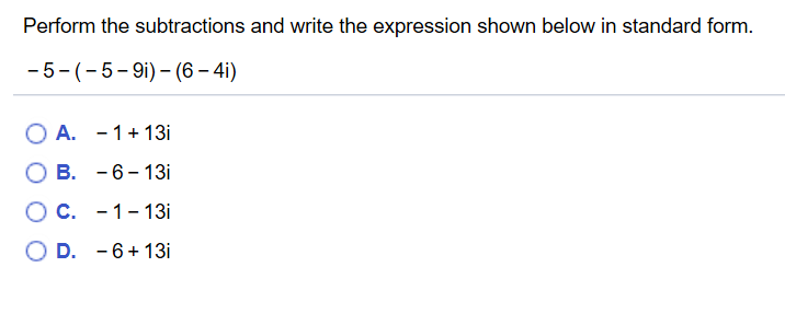 Solved Perform the subtractions and write the expression | Chegg.com