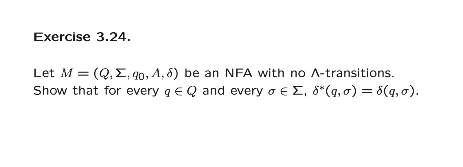 Solved Let M Q Σ Q0 A δ Be An Nfa With No Λ Transitions