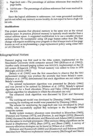 Solved Programming Projects Designing a Virtual Memory | Chegg.com