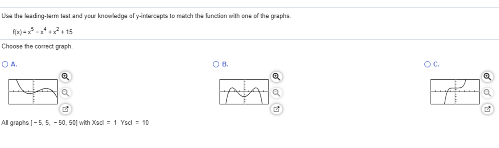 Solved Use the leading-term test and your knowledge of | Chegg.com