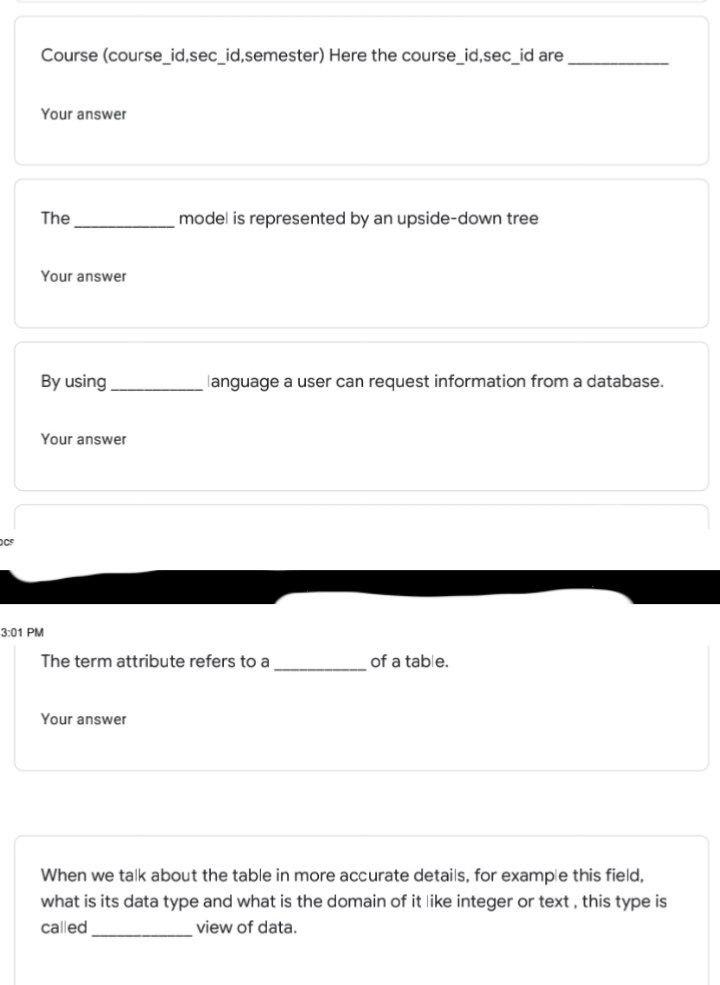 Solved Course (course_id, sec_id, semester) Here the | Chegg.com