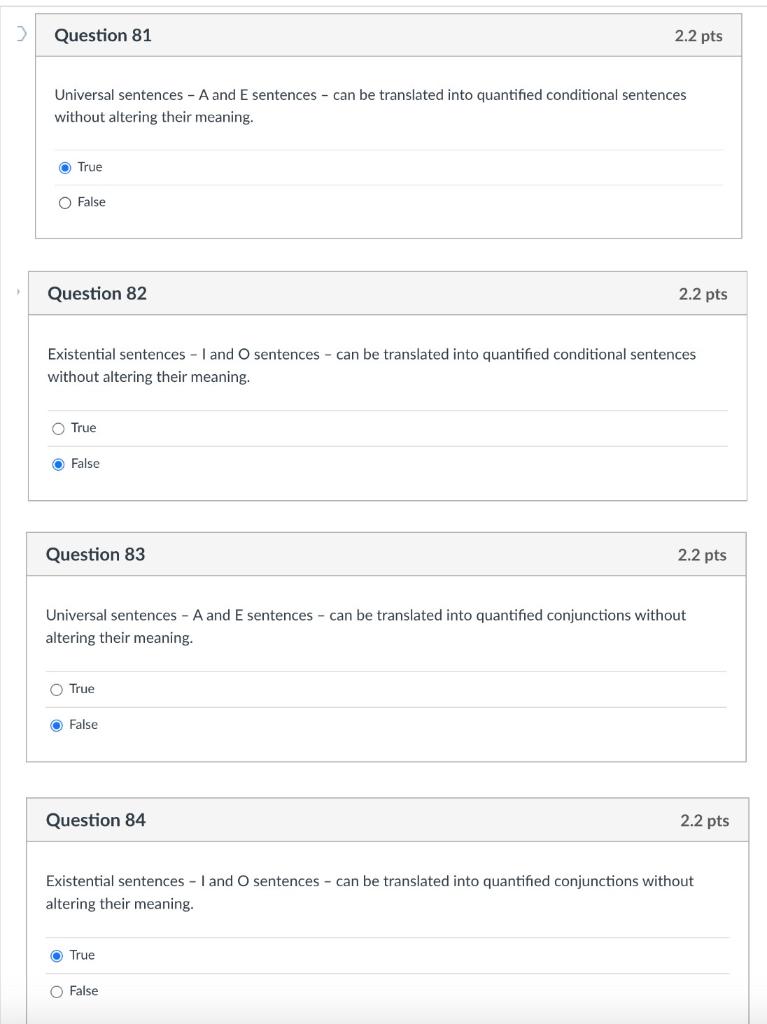 Universal sentences - A and E sentences - can be | Chegg.com