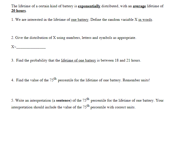 Solved The lifetime of a certain kind of battery is | Chegg.com