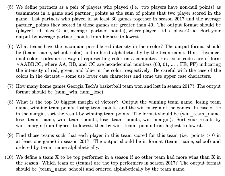 Solved (5) We define partners as a pair of players who | Chegg.com
