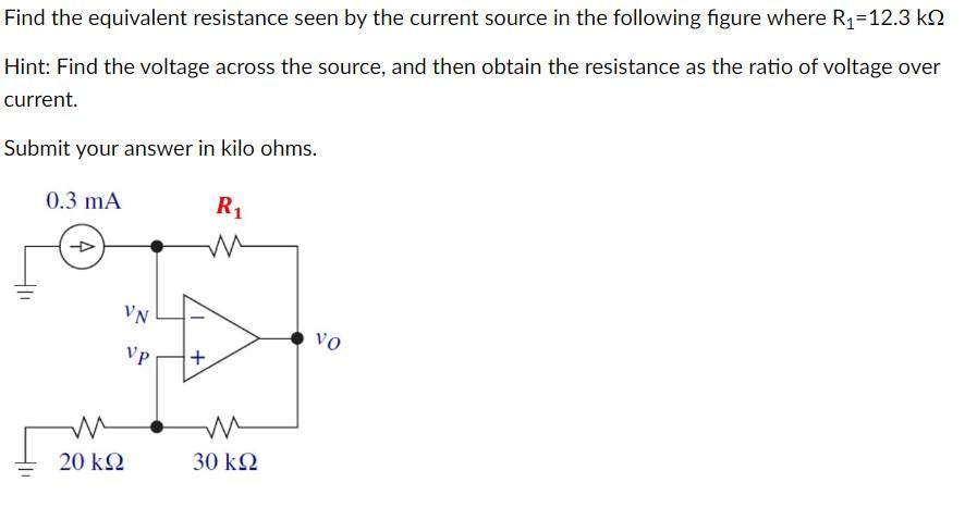 Solved Find the equivalent resistance seen by the current | Chegg.com