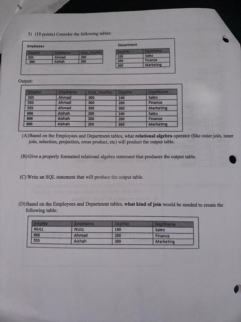 Solved Using the following tables, solve A, B, C, D | Chegg.com