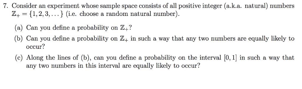 Solved 7. Consider an experiment whose sample space consists | Chegg.com