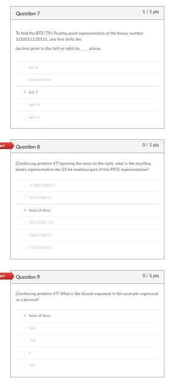 Solved To find the IEEE-754 flaating point representation of | Chegg.com