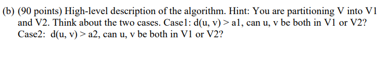 Solved Suppose G(V,E) is a complete graph (i.e., there is an | Chegg.com