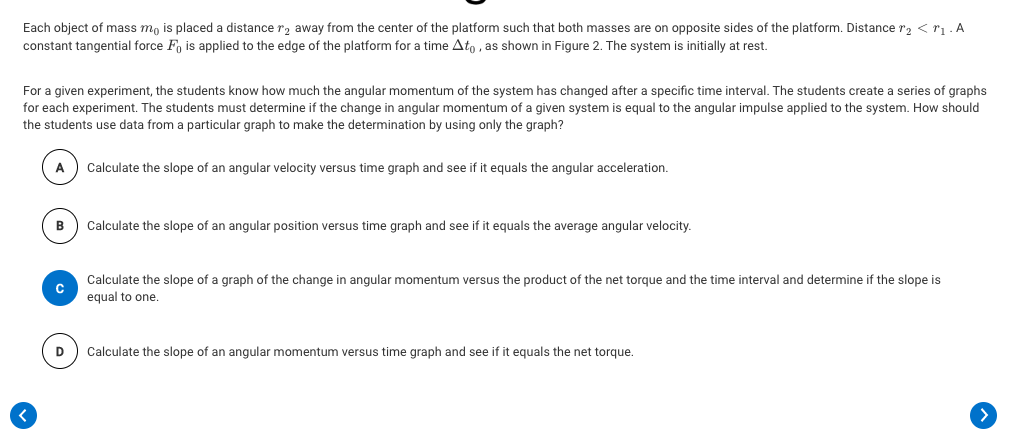 Solved Two small objects of mass mo and a rotating platform | Chegg.com