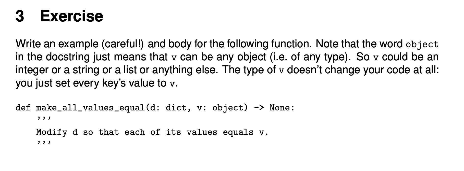 Solved Python (Sets, Dictionaries, and Mutability) On the 3 | Chegg.com
