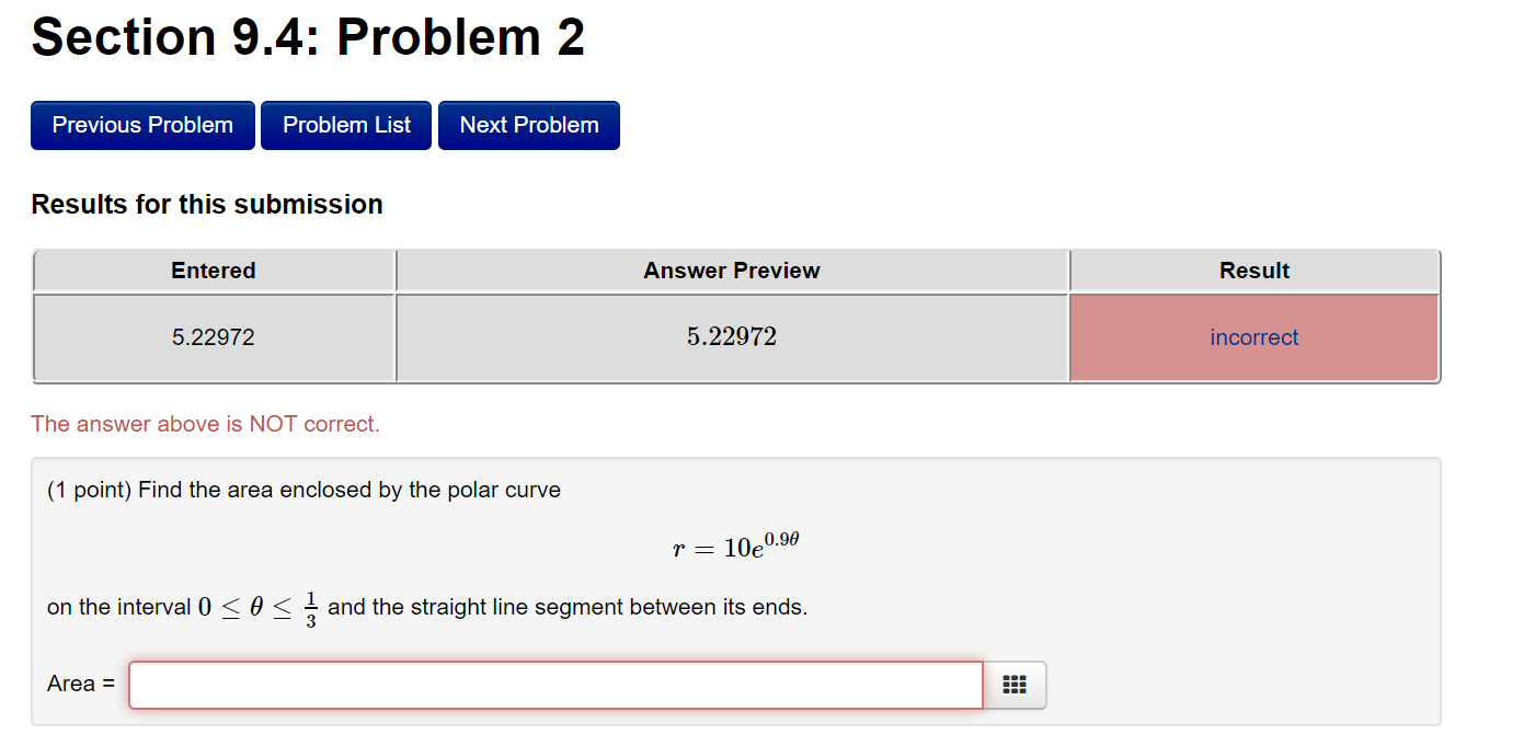 Solved Section 9.4: Problem 2 Previous Problem Problem List | Chegg.com