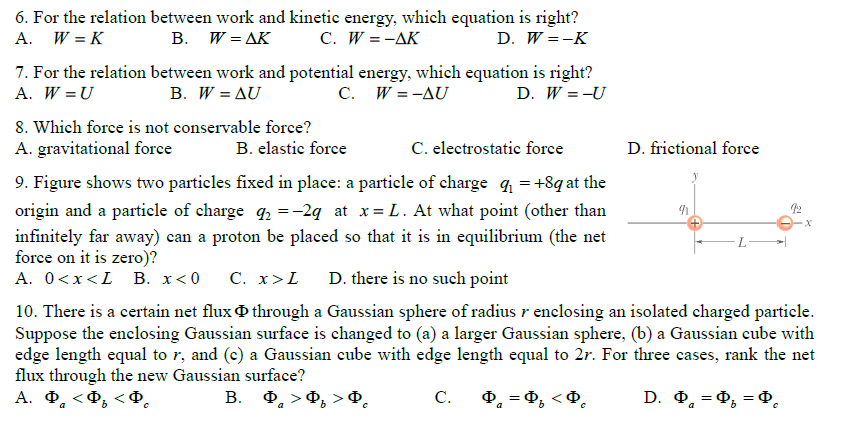 Solved 6. For the relation between work and kinetic energy, | Chegg.com