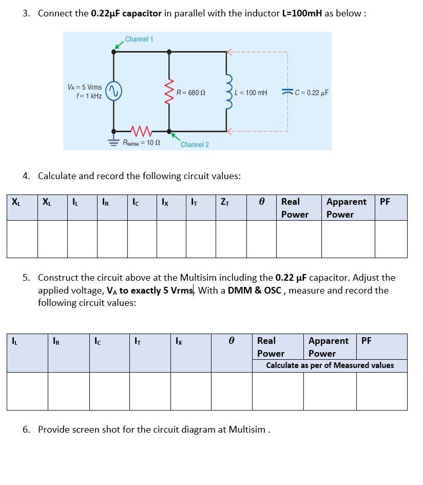 Solved 1. Examine the parallel RL circuit below, by | Chegg.com
