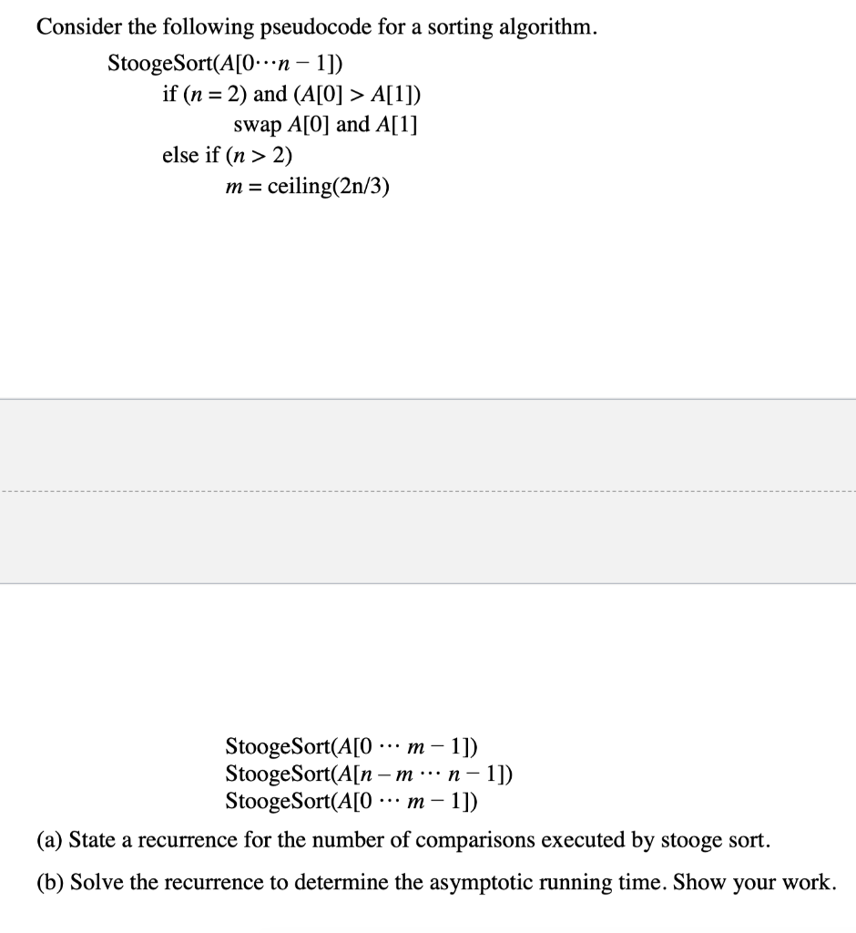 Solved How Do I State The Recurrence Relation For The Number