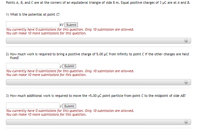 Solved Points A,B, and C are at the corners of an | Chegg.com