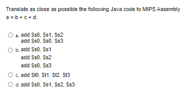 Solved Translate as close as possible the following Java | Chegg.com