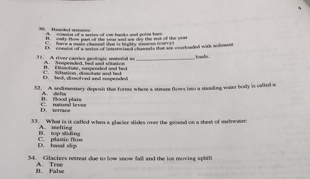 Solved Answer All 4 Questions Multiple choice About Earth | Chegg.com