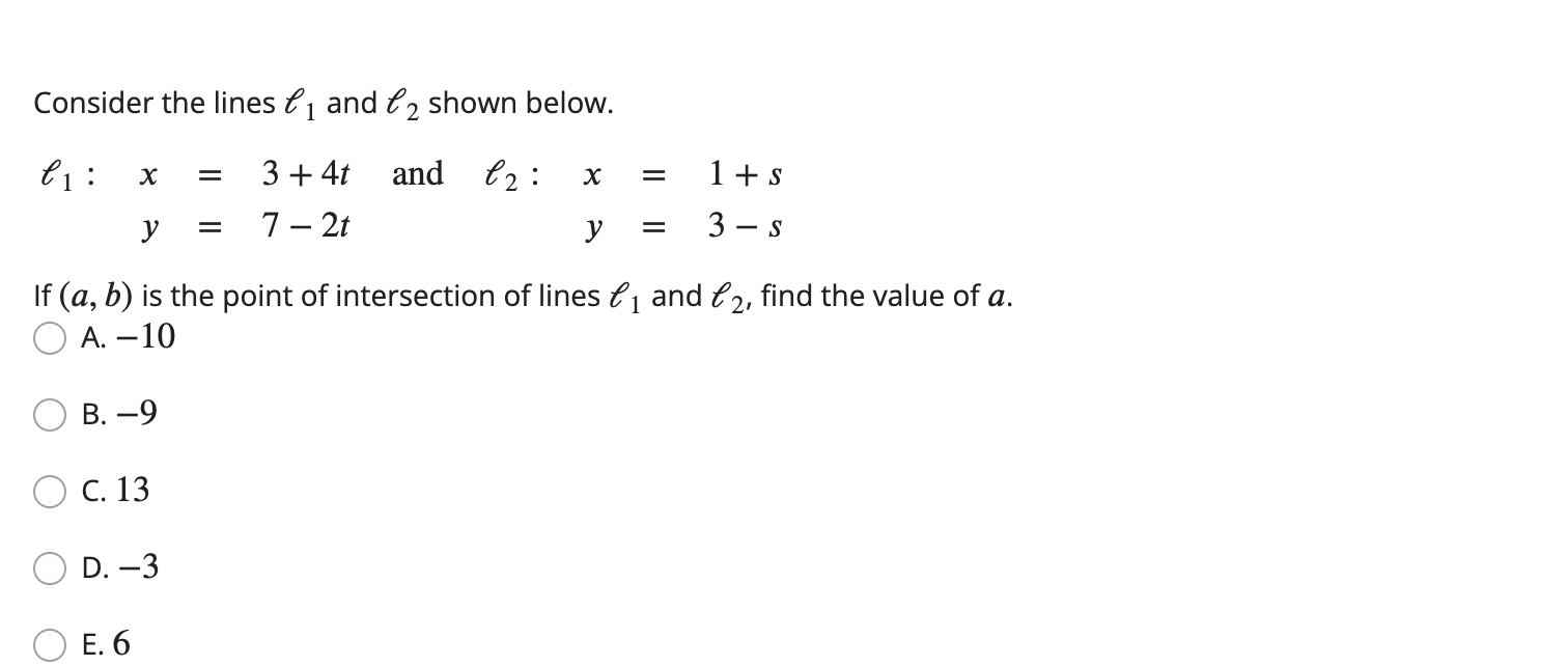 Solved Which one of the following is a point-parallel form | Chegg.com