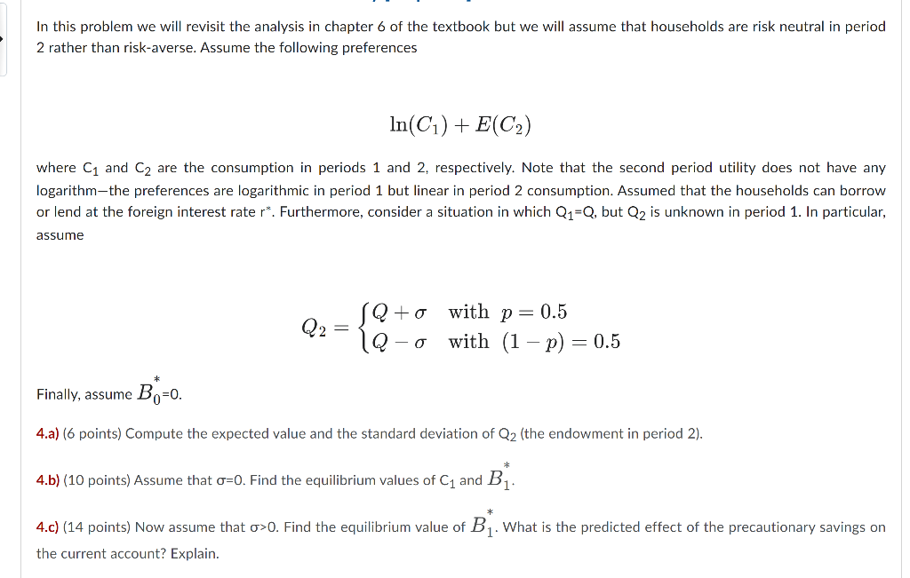 Solved In this problem we will revisit the analysis in | Chegg.com