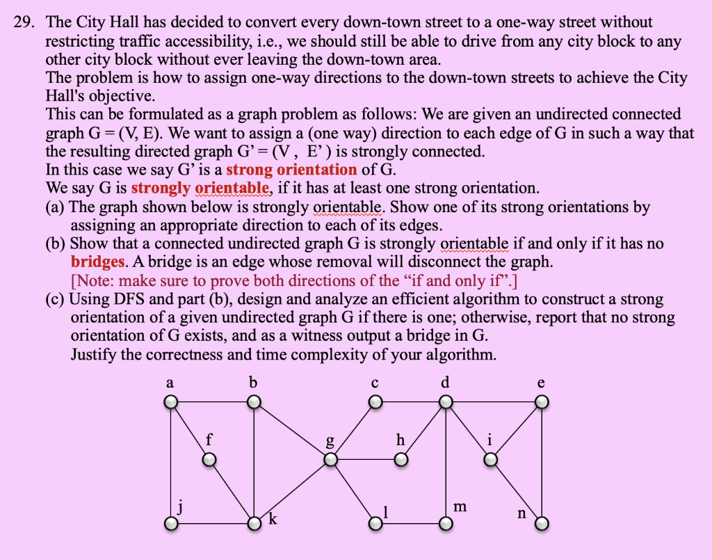 Solved 29. The City Hall has decided to convert every | Chegg.com