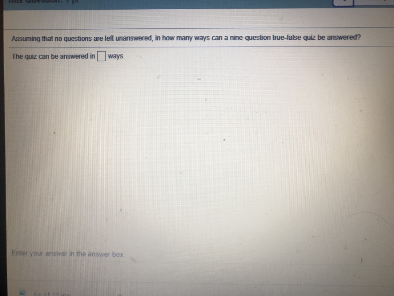 Solved Assuming that no questions are left unanswered, in | Chegg.com