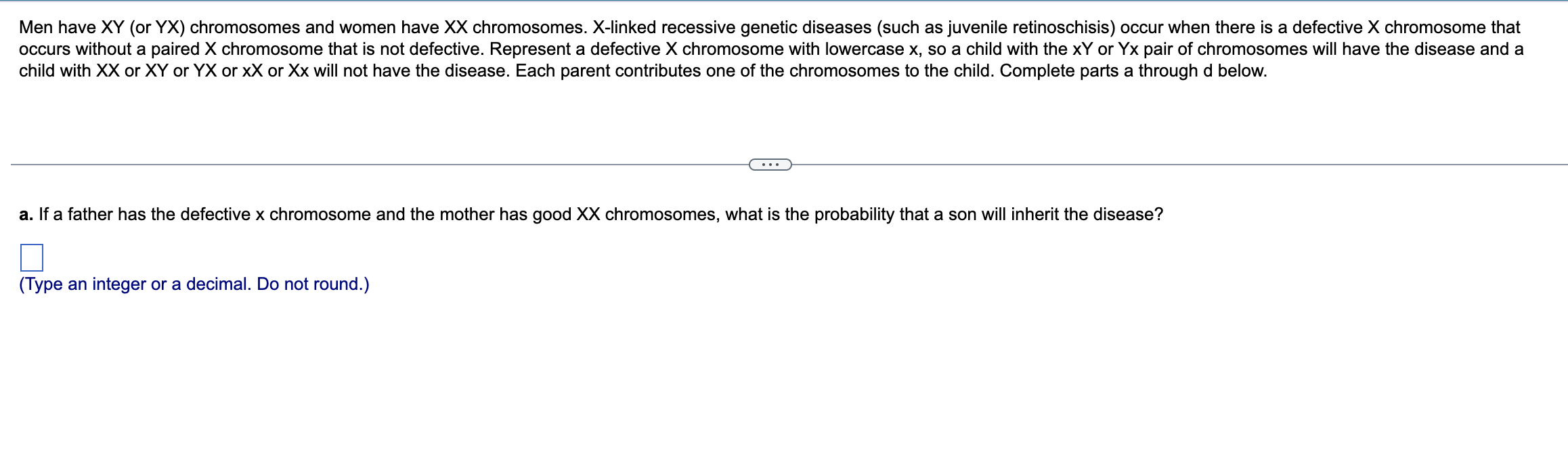 Solved Men have XY (or YX ) chromosomes and women have XX | Chegg.com