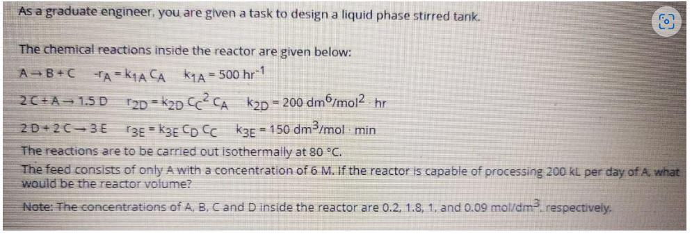 [Solved]: As a graduate engineer, you are given a task to