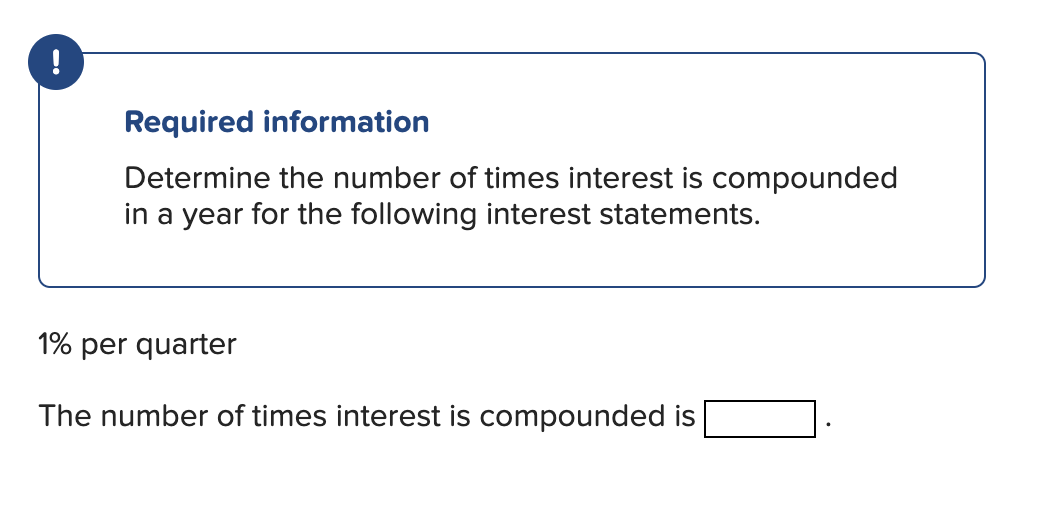 Solved Required information Determine the number of times | Chegg.com