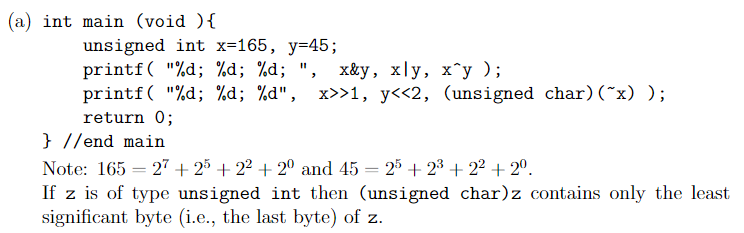 Solved please write the output of this C (programming | Chegg.com