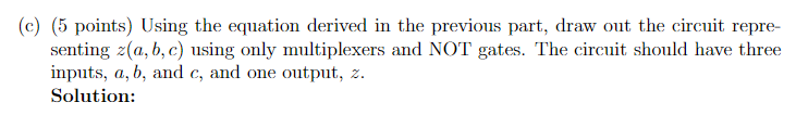 Solved Given The Equation Below A Sum Of Minterms 