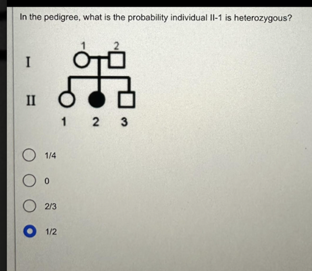 Solved In the pedigree, what is the probability individual | Chegg.com