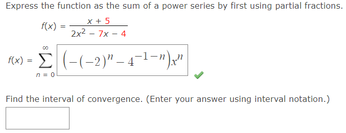 Solved Find A Power Series Representation For The Function
