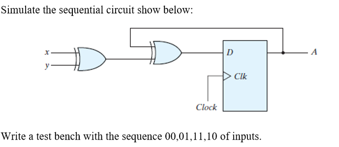 Solved Write a Verilog module and also write a stimulus | Chegg.com