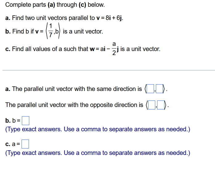 Solved Complete parts (a) through (c) below. a. Find two | Chegg.com