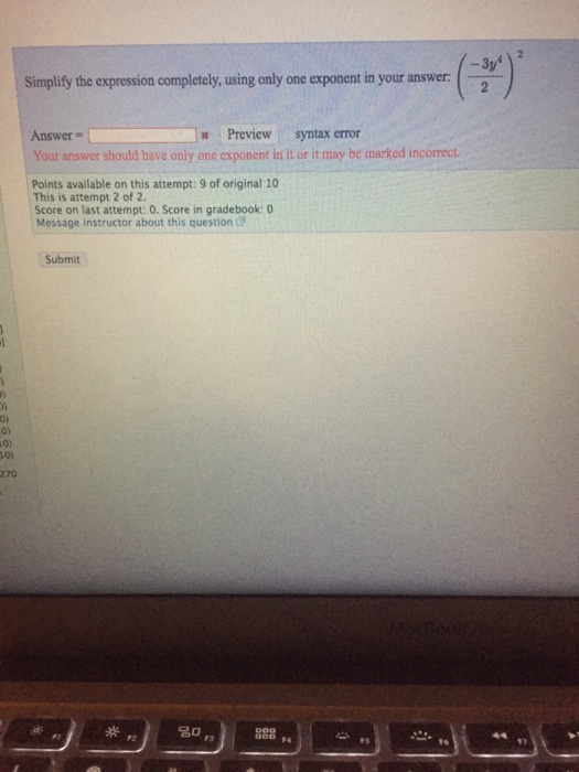 Solved Simplify the expression completely, using only one | Chegg.com