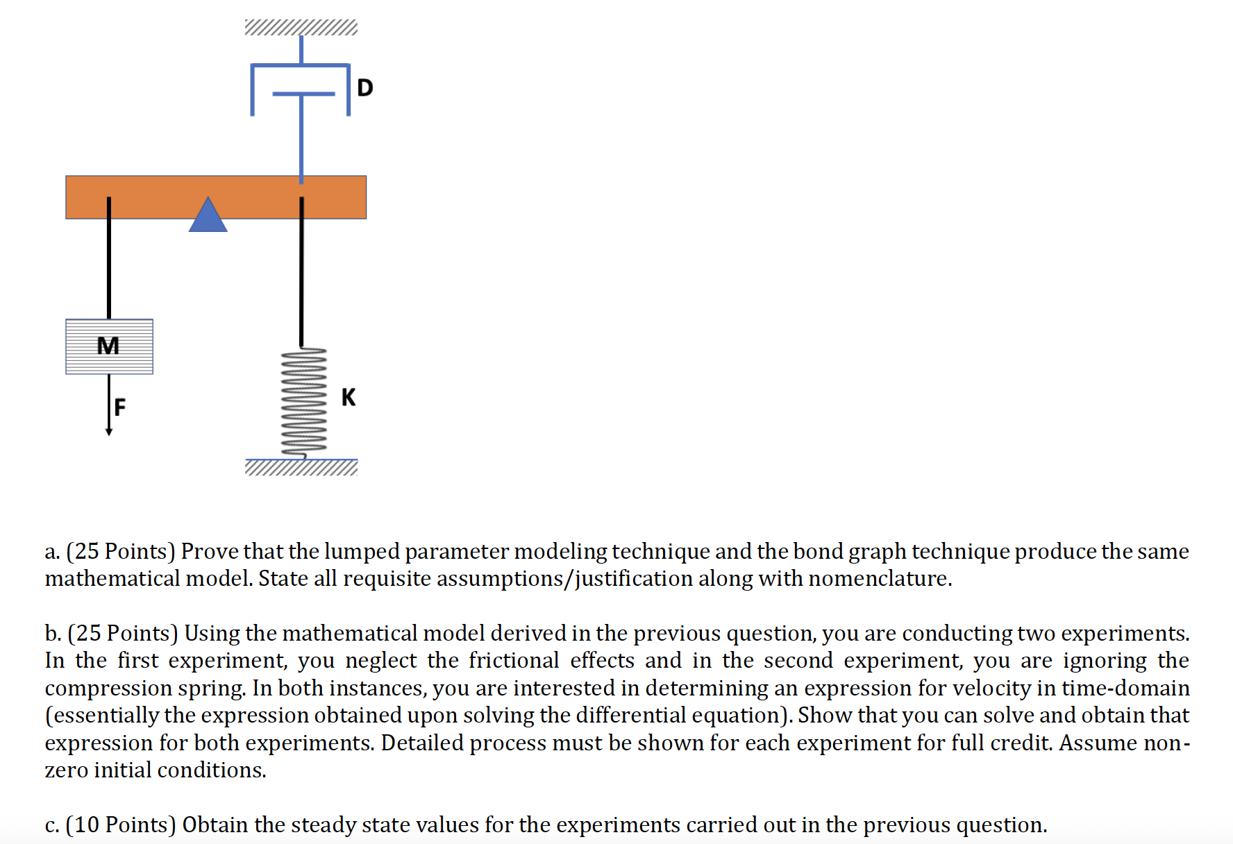 Solved a. (25 Points) Prove that the lumped parameter | Chegg.com