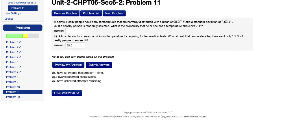 Solved Unit-2-CHPT06-Sec6-2 Problem 11 User Settings Grades | Chegg.com