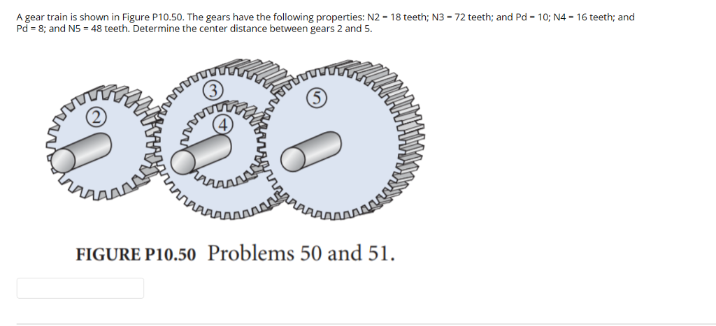 Solved A gear train is shown in Figure P10.50. The gears | Chegg.com