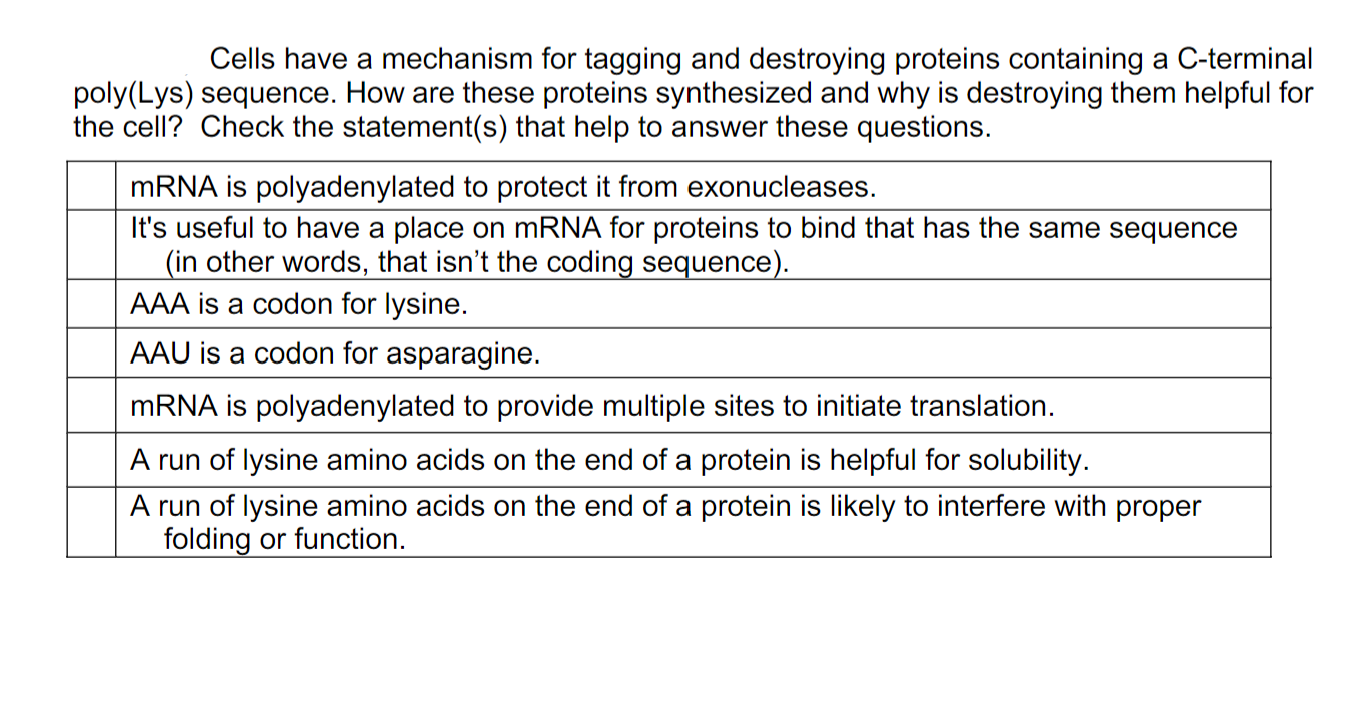 Solved Cells have a mechanism for tagging and destroying | Chegg.com