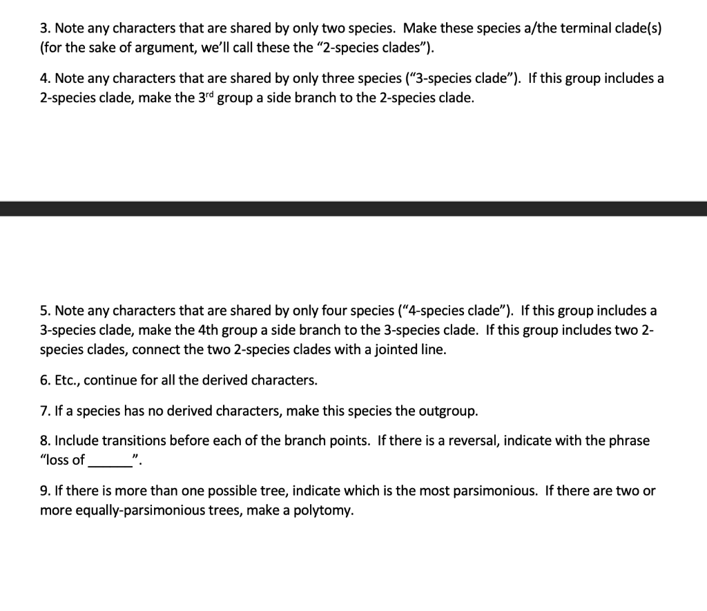 CANDY PHYLOGENY you will be constructing a phylogeny | Chegg.com