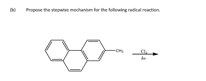 Solved (b) Propose the stepwise mechanism for the following | Chegg.com