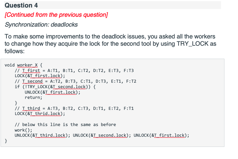 Solved extern void INIT_LOCK (mutex lock t *lock); extern | Chegg.com
